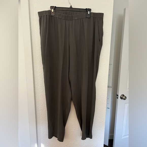 Eileen Fisher | Pants & Jumpsuits | Eileen Fisher Silk Pull On Pants ...